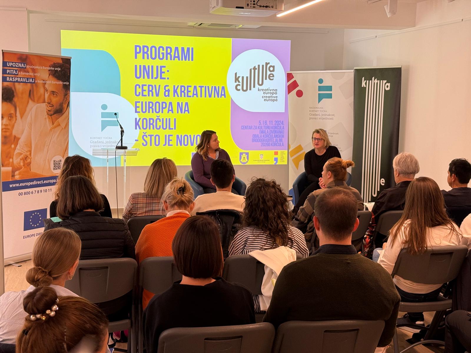 KORČULA: Predstavljanje programa Unije CERV i Kreativna Europa - Pokret Otoka